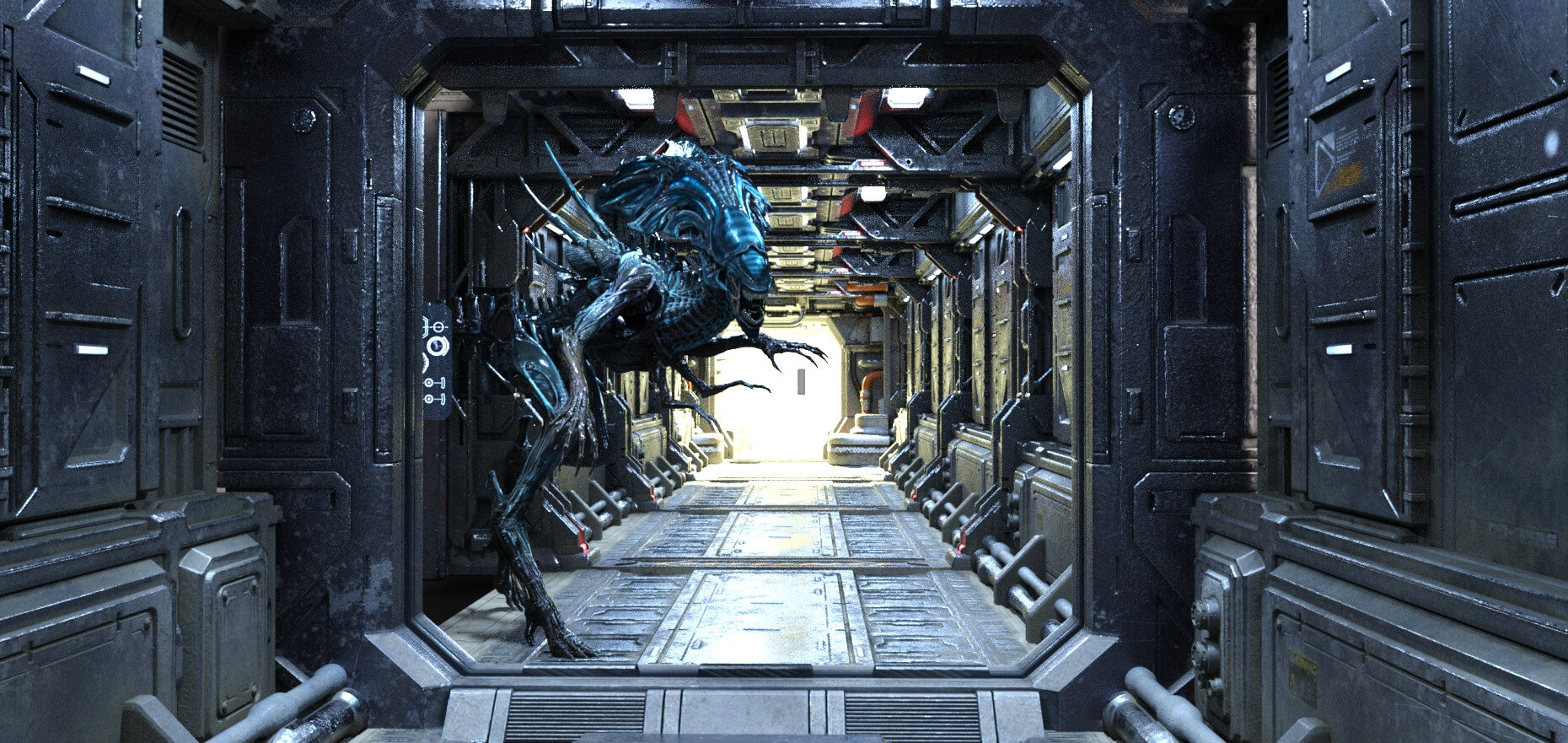 Alien Queen boards 3D Render, Digital Art by struck3xbylightning