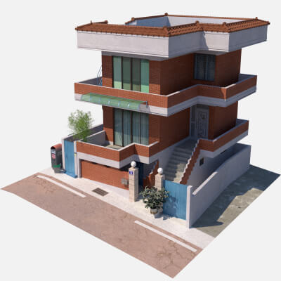 Gltf 3D Models | Buildings | Houses | RenderHub