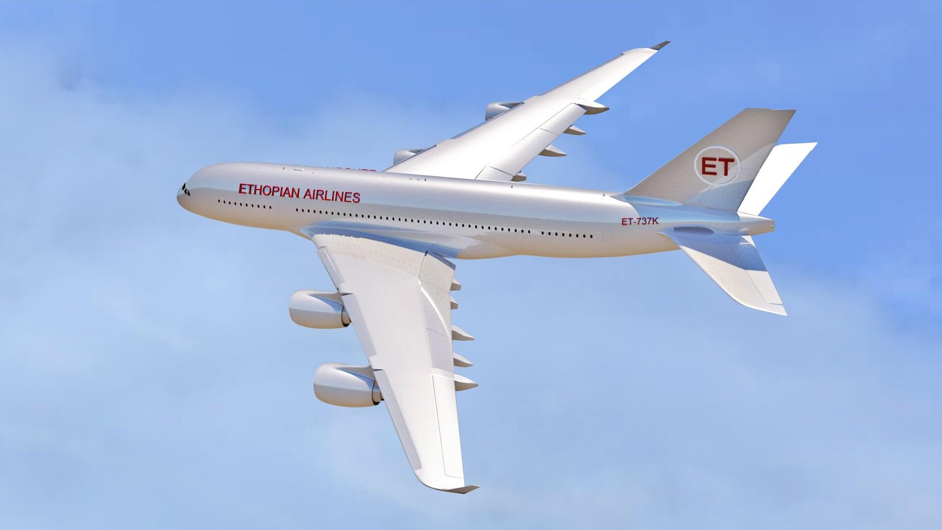 passenger aircraft 3D Render | RenderHub Gallery