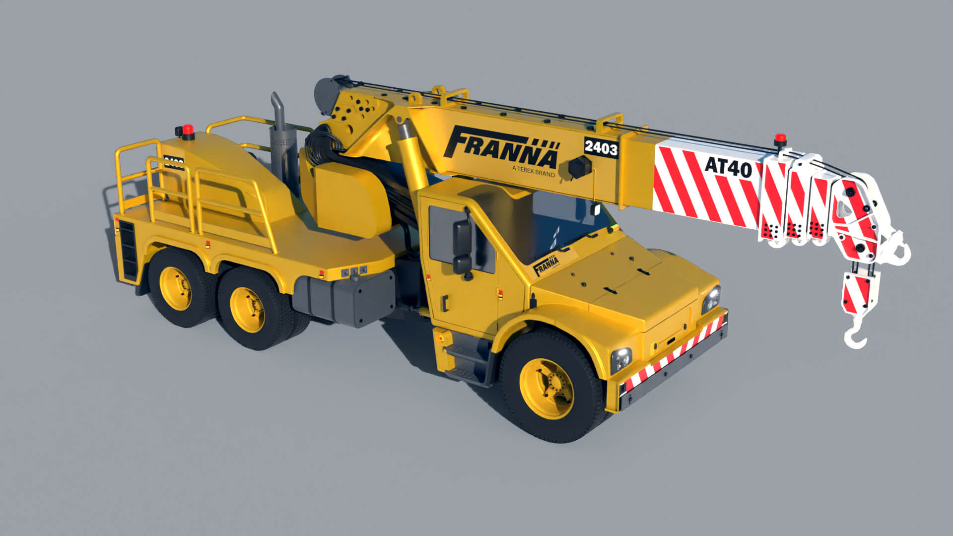 Franna AT40 Crane - 3D Model by Sufyan Shah Din