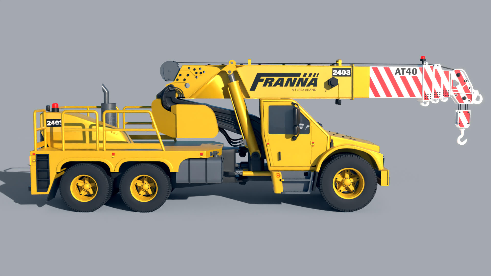 Franna AT40 Crane - 3D Model by Sufyan Shah Din