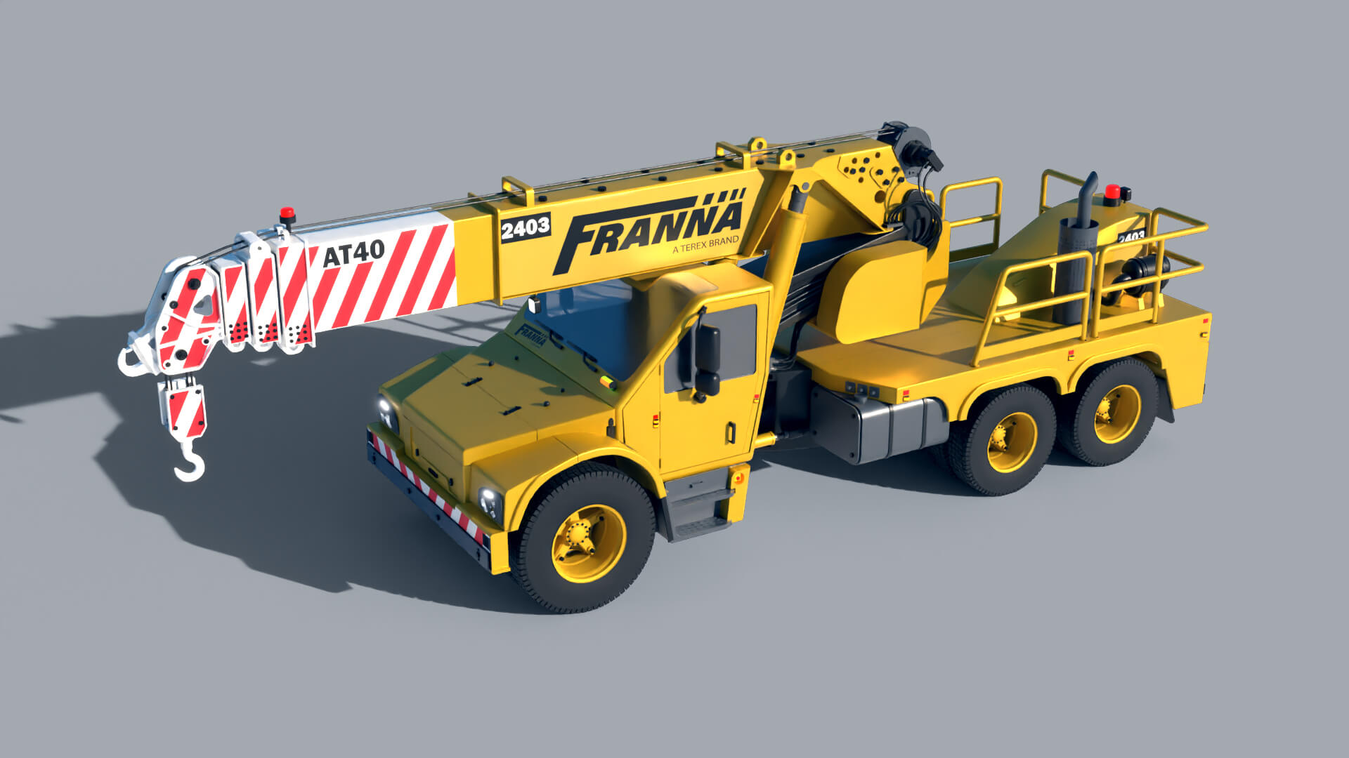 Franna AT40 Crane - 3D Model by Sufyan Shah Din