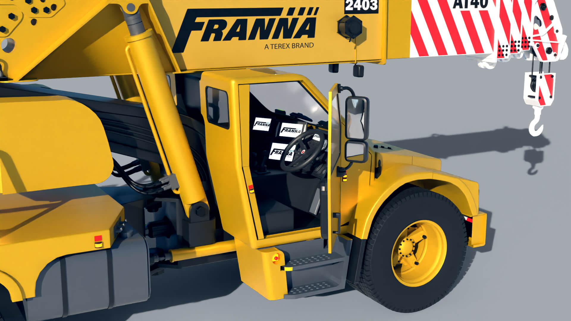 Franna AT40 Crane - 3D Model by Sufyan Shah Din