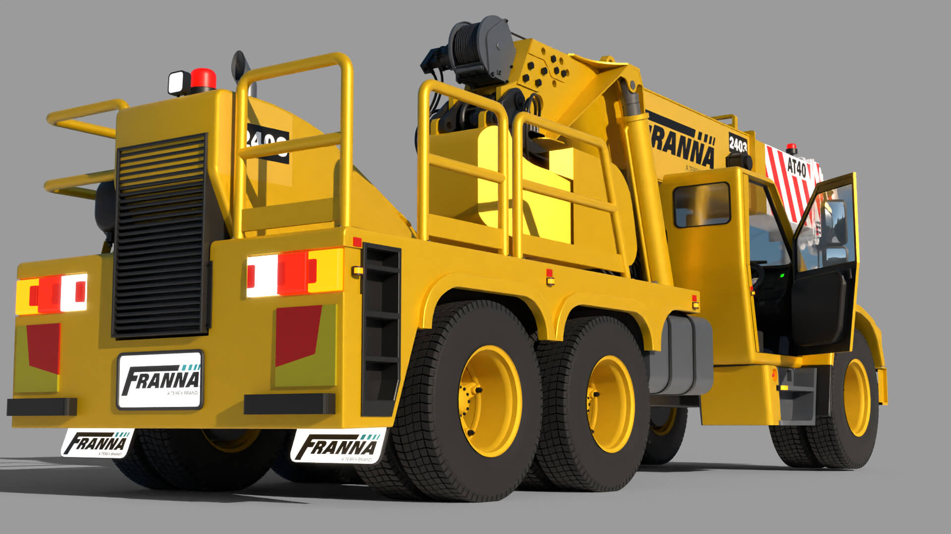 Franna AT40 Crane - 3D Model by Sufyan Shah Din