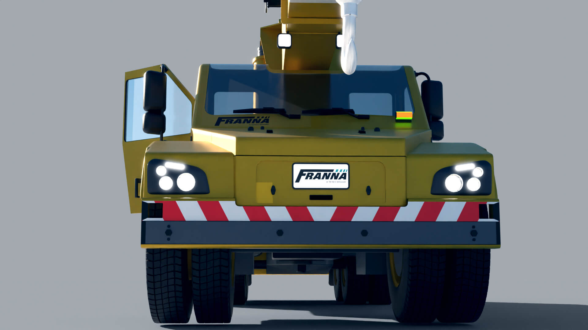 Franna AT40 Crane - 3D Model by Sufyan Shah Din