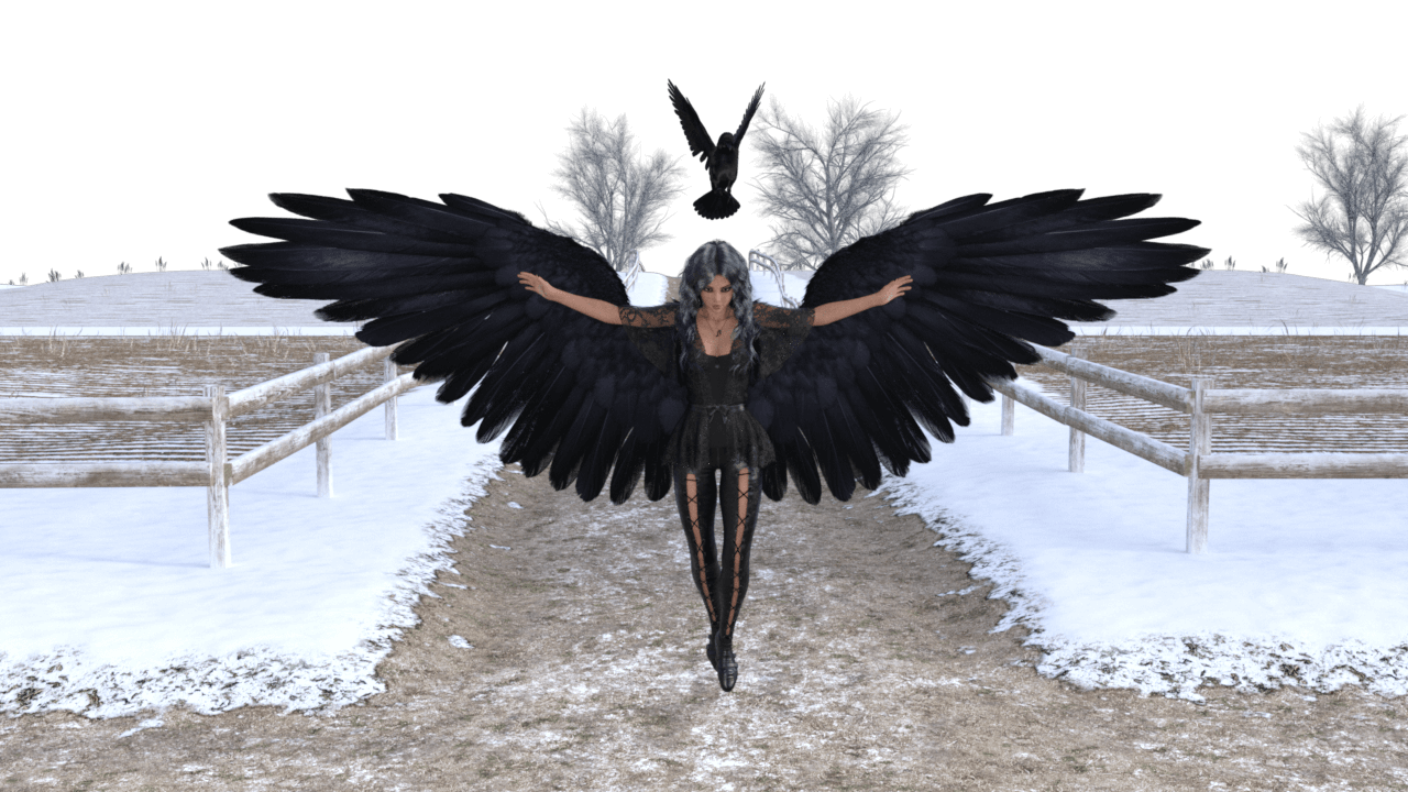 Morrigan 3D Render, Digital Art by Suidakra