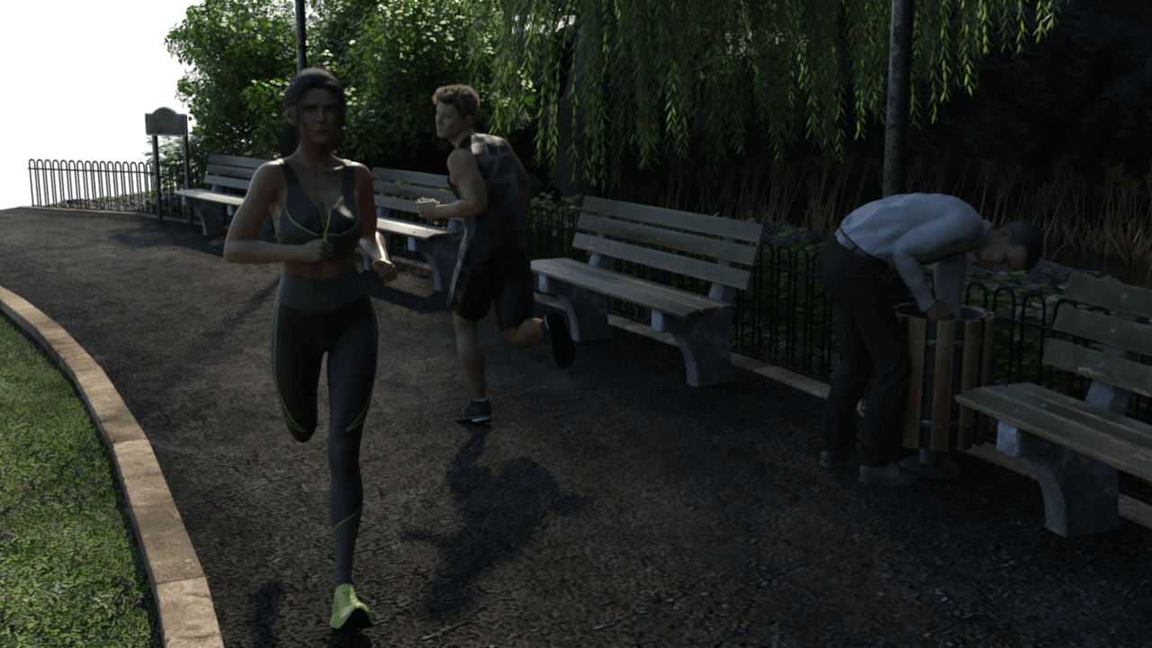Raquel jogging 3D Render | RenderHub Gallery