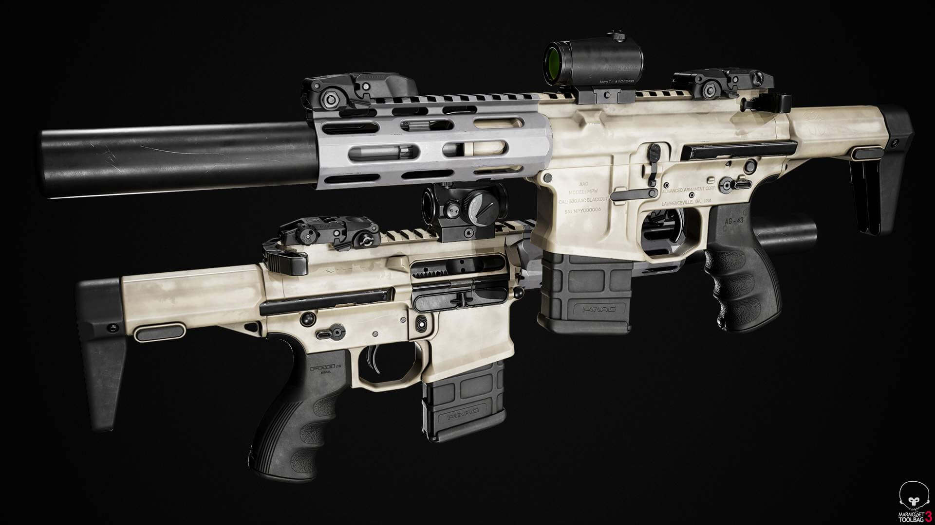 Honey Badger Gun Wallpaper