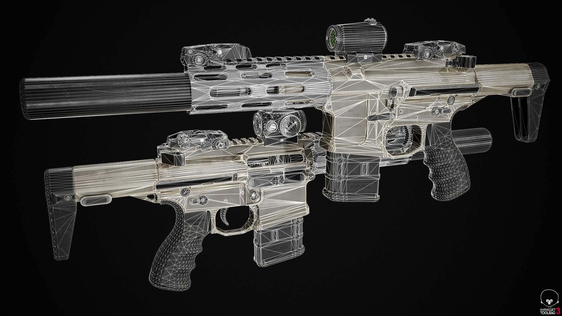 AAC Honey Badger - 3D Model by Sujhazi