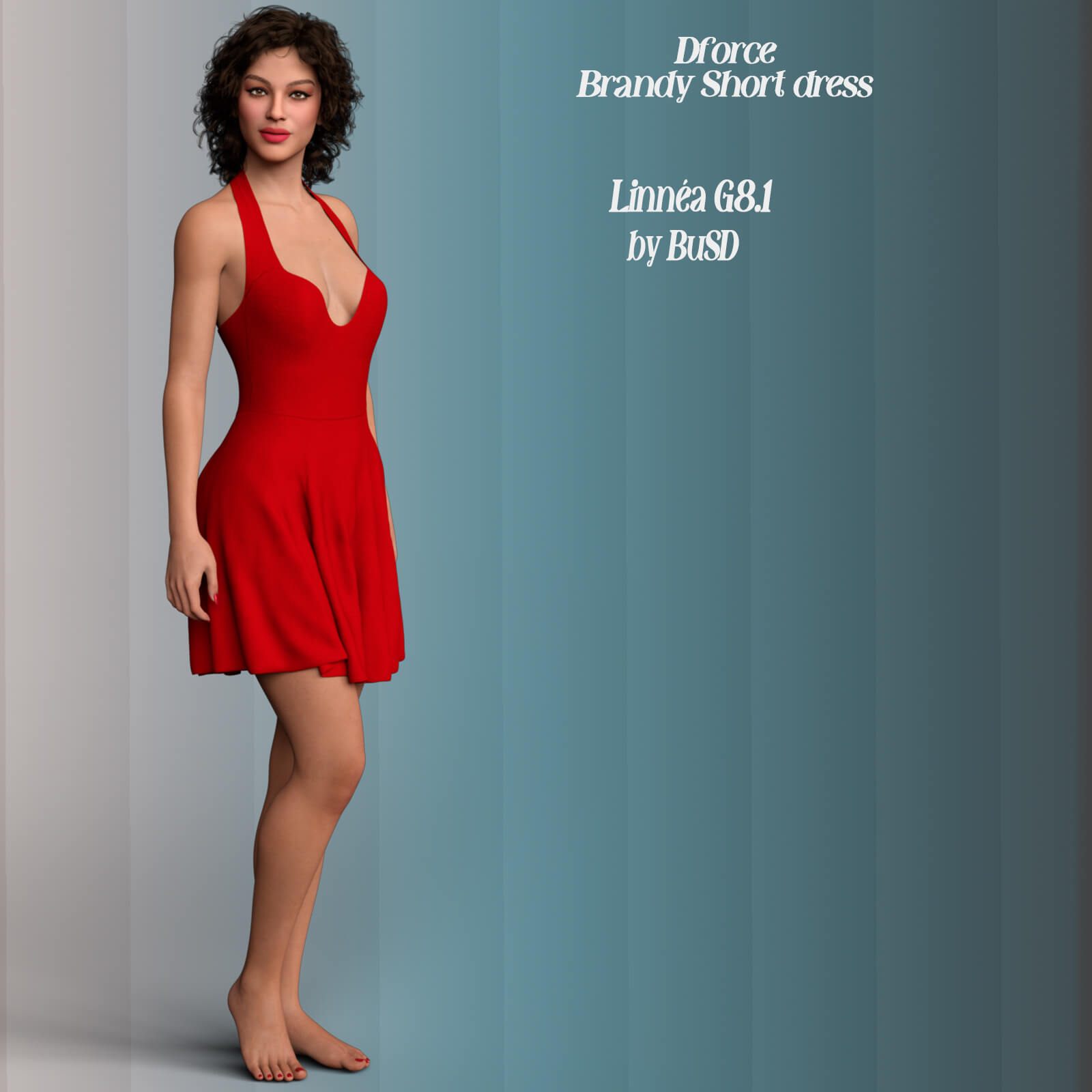 dForce Brandy Short Dress for G9 and G8 Female - Daz Content by Suli s ...