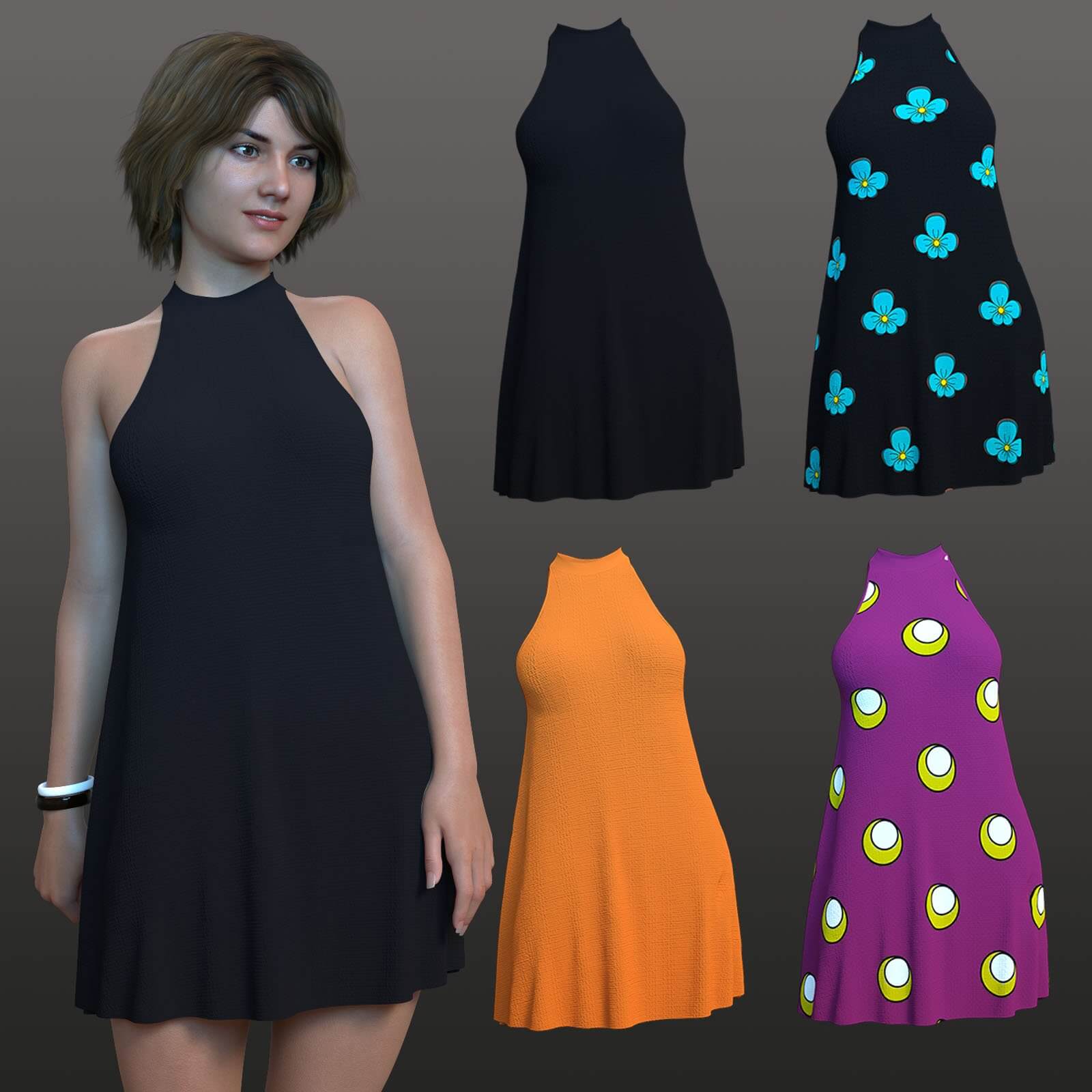 dForce Flirty Mini Dress - Daz Content by Suli s Designs