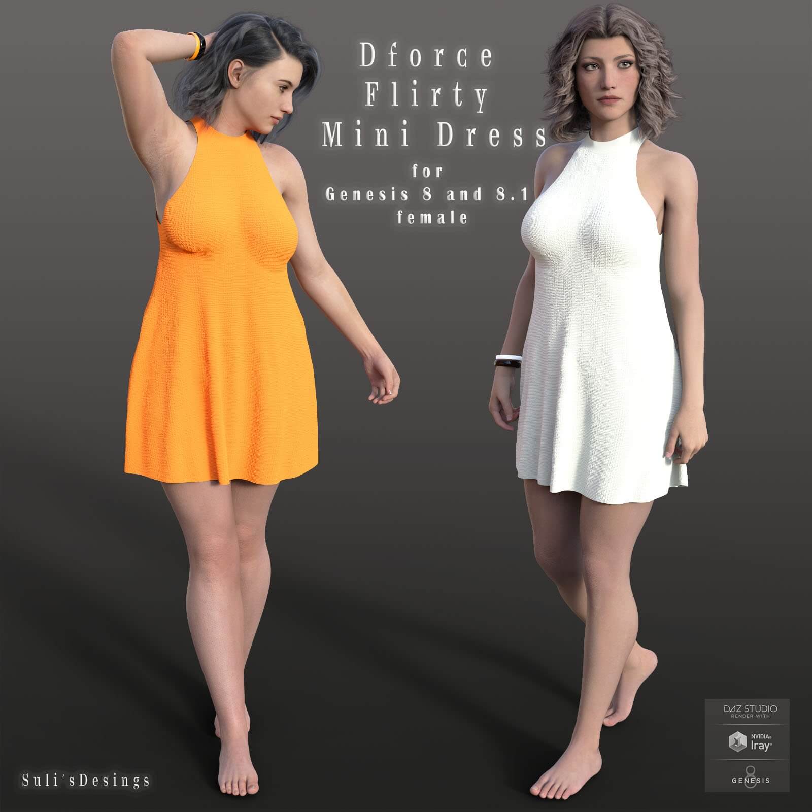 dForce Flirty Mini Dress - Daz Content by Suli s Designs