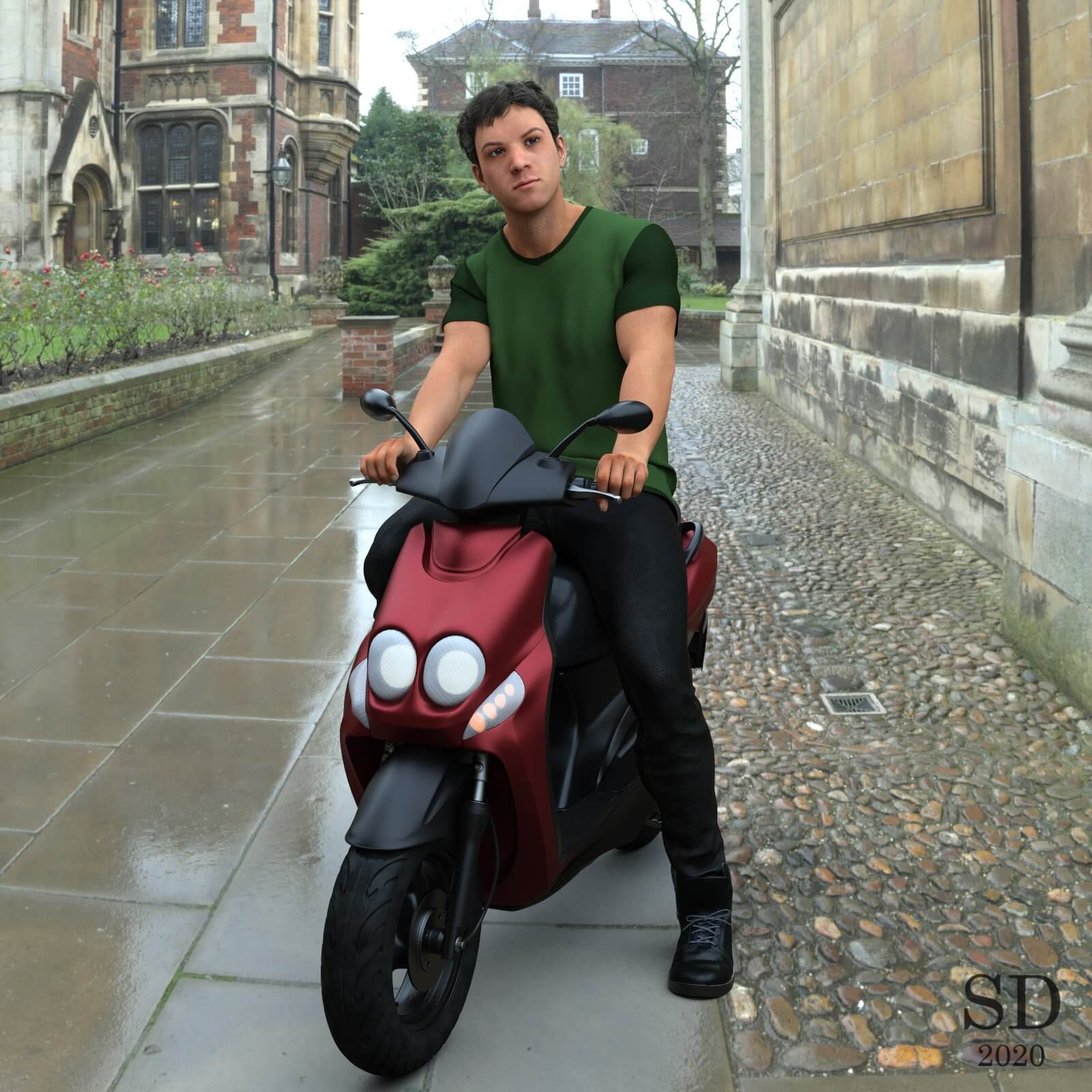 Anthony 3D Render, Digital Art by Suli s Designs