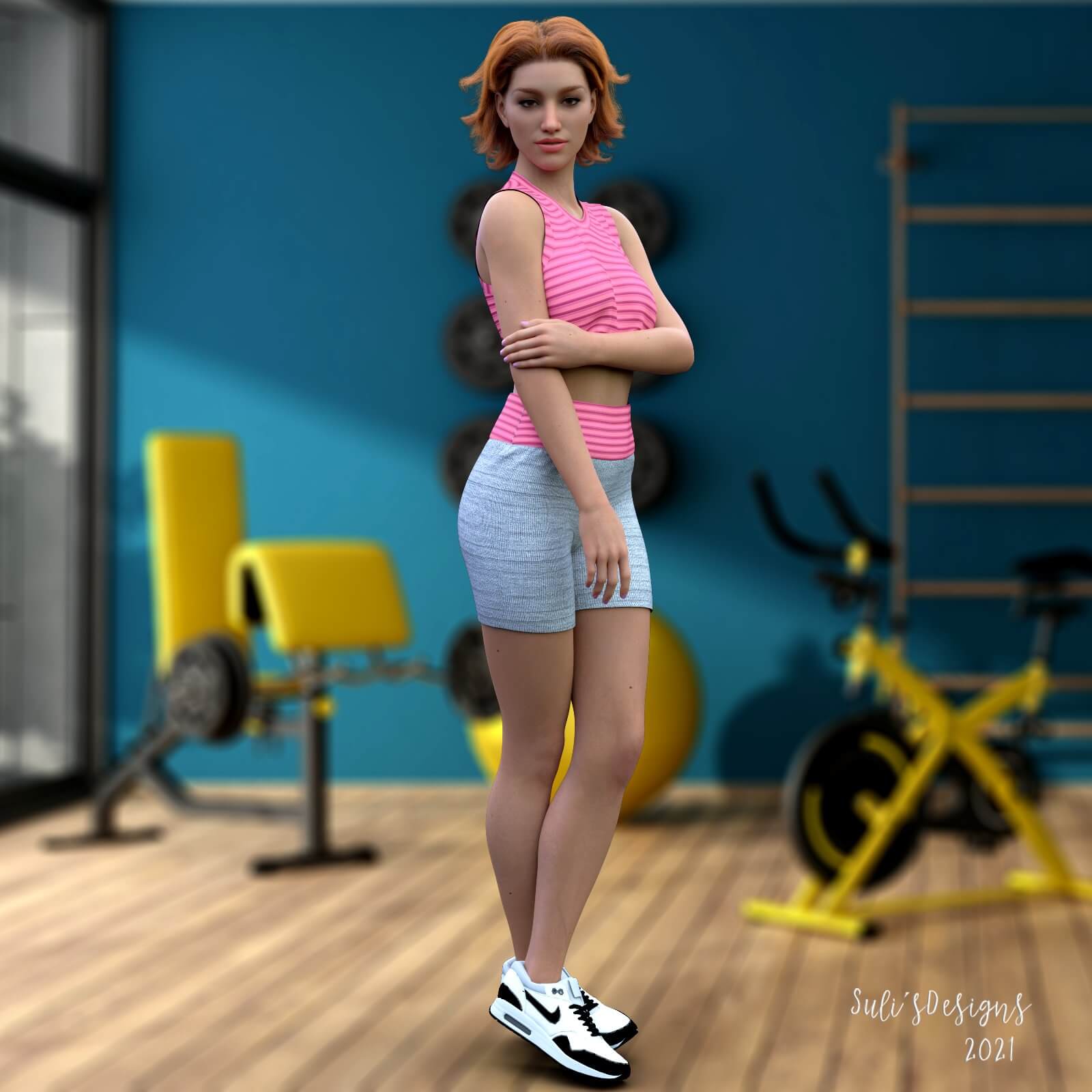 Regular excercise 3D Render, Digital Art by Suli s Designs