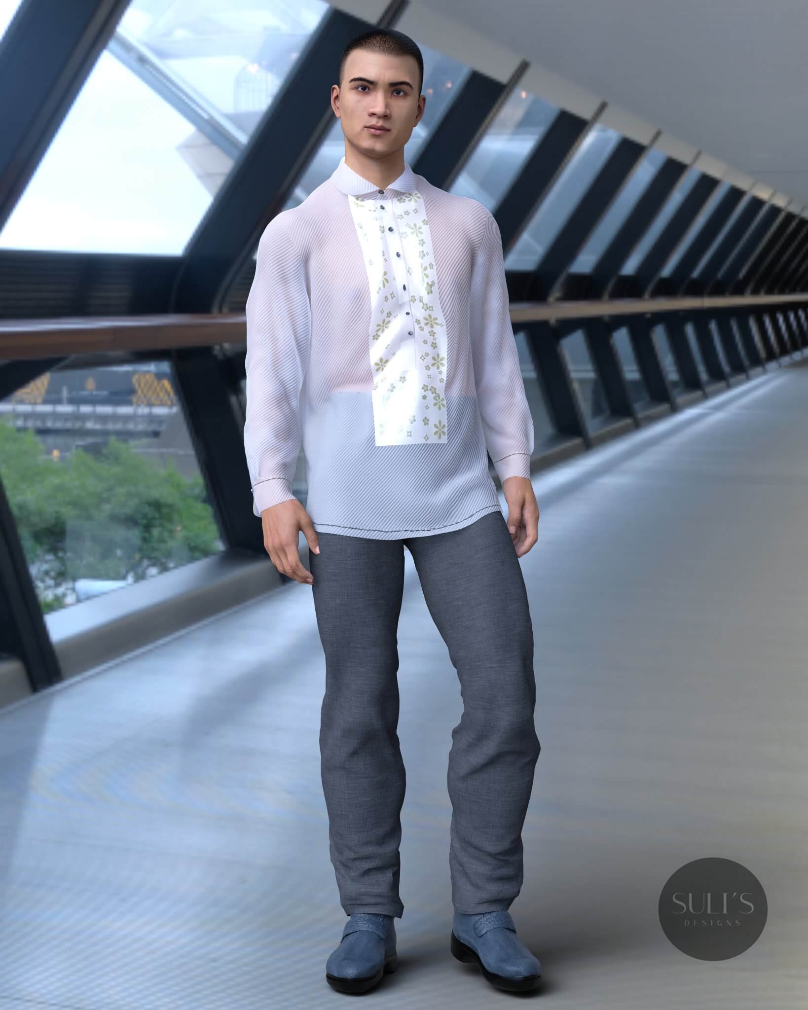 Young elegant man 3D Render, Digital Art by Suli s Designs