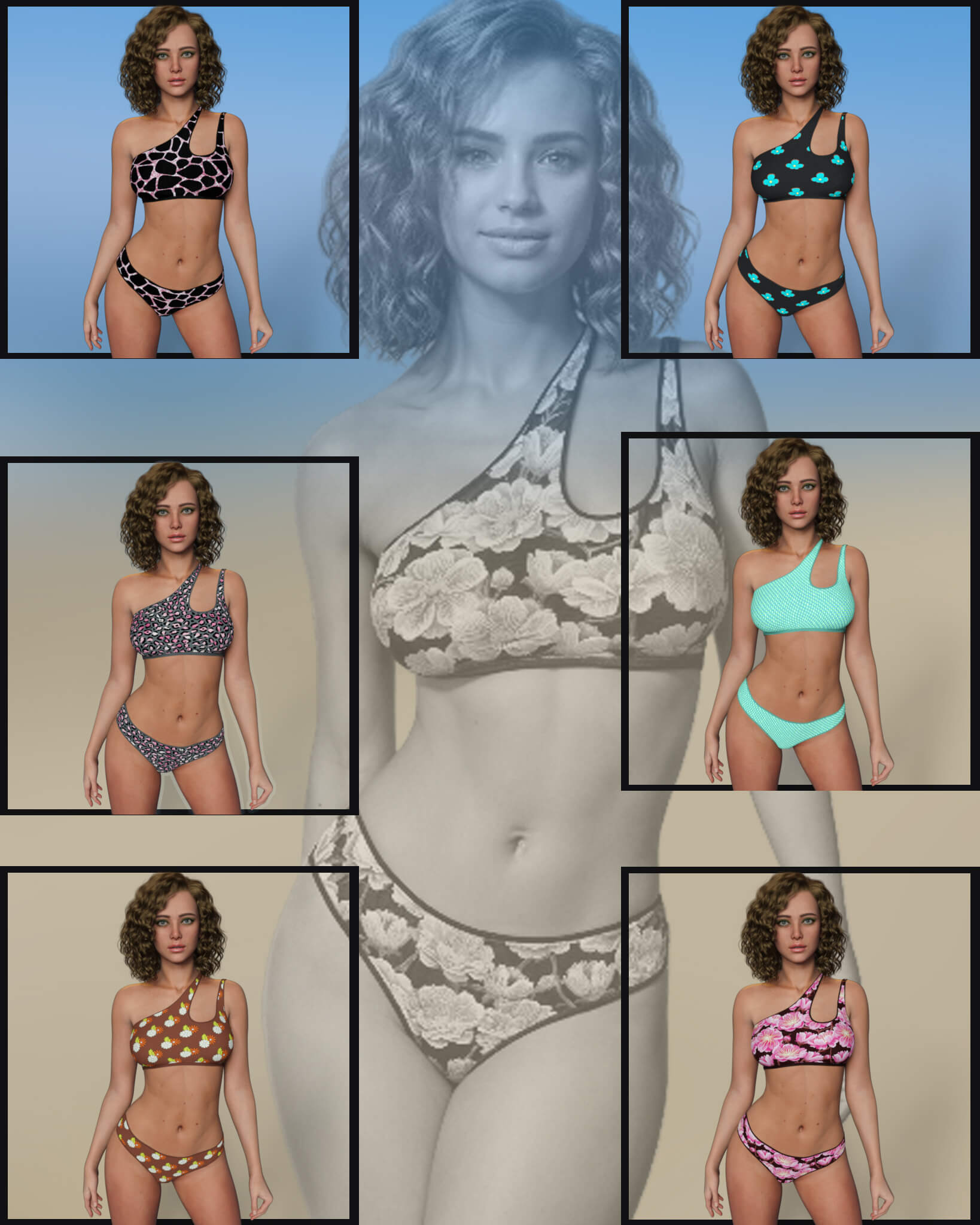 SD dForce Summertime Bikini Genesis 9 Female - Daz Content by Suli s Designs