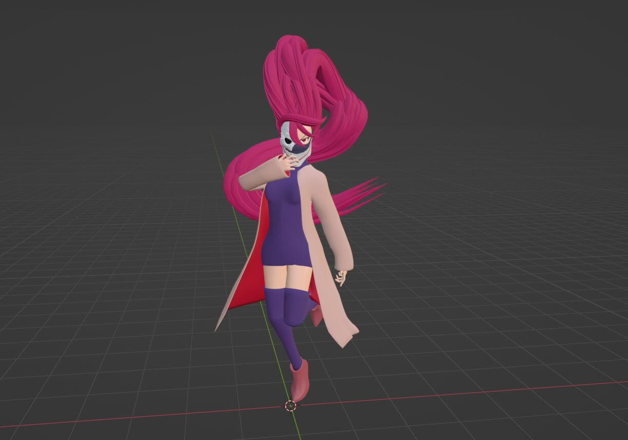 Aira Acrobatic Silky Form - Dandadan 3D Model by Summerforce