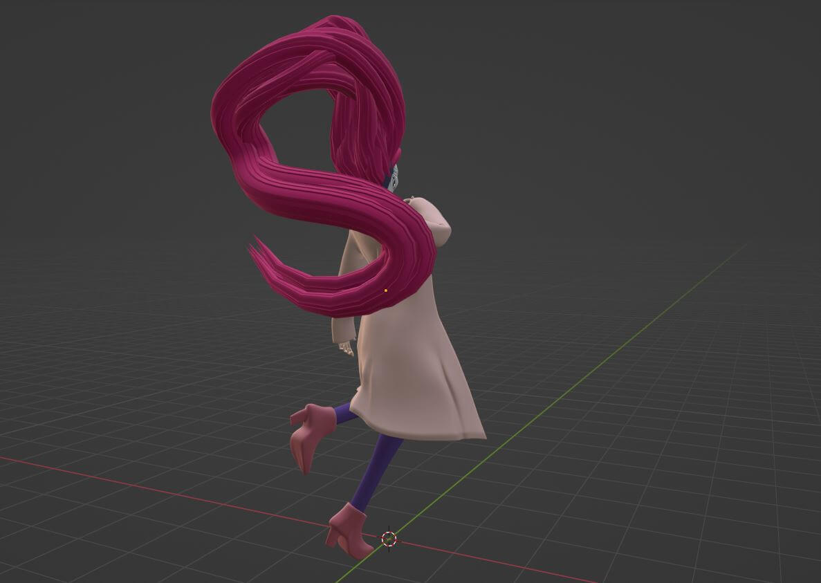 Aira Acrobatic Silky Form - Dandadan 3D Model by Summerforce