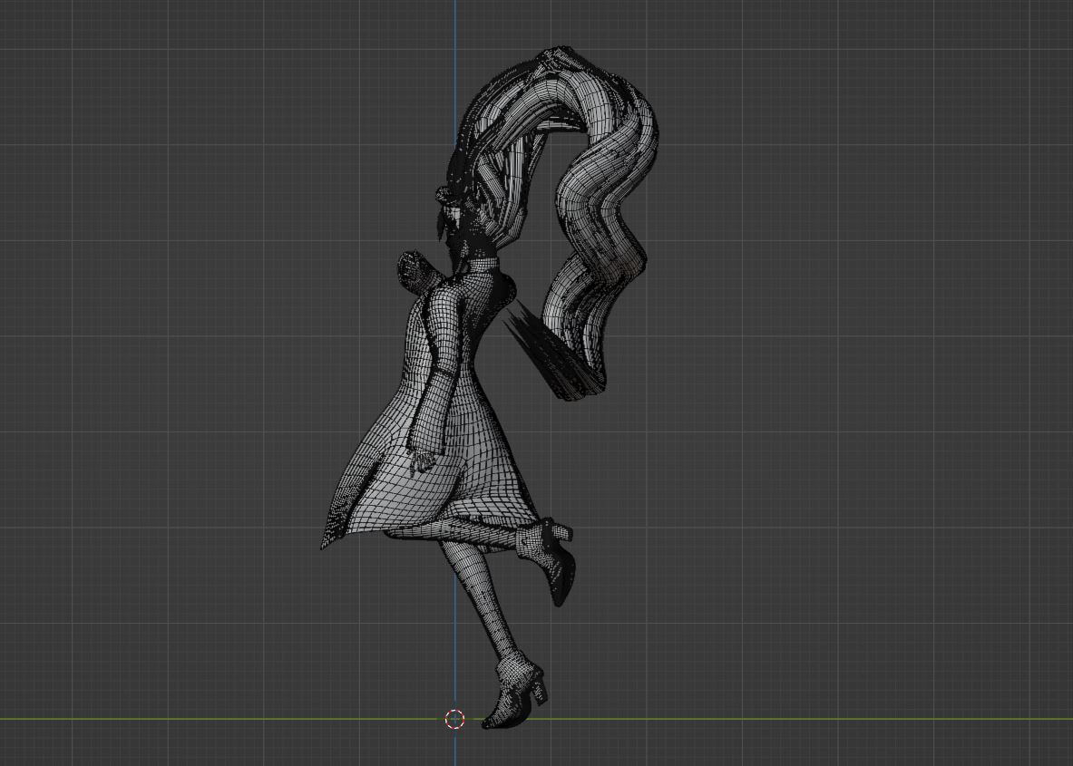 Aira Acrobatic Silky Form - Dandadan 3D Model by Summerforce