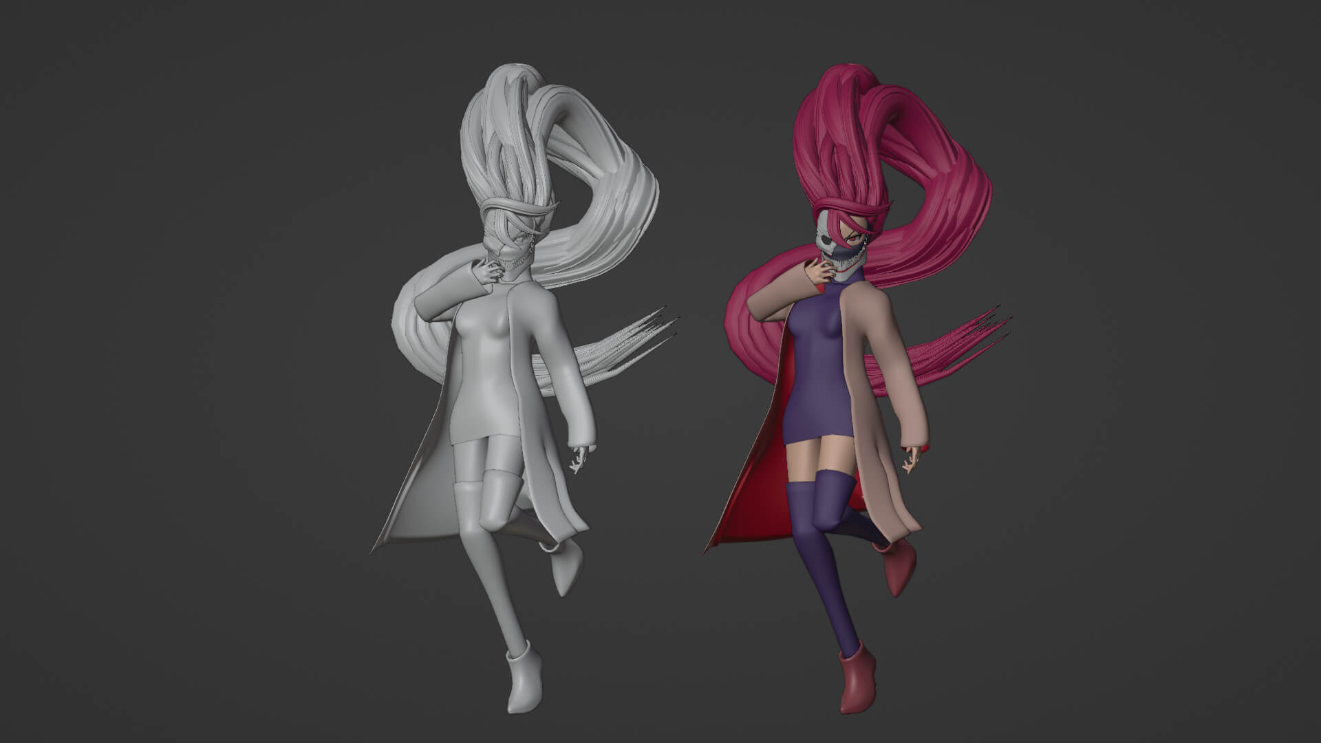 Aira Acrobatic Silky Form - Dandadan 3D Model by Summerforce