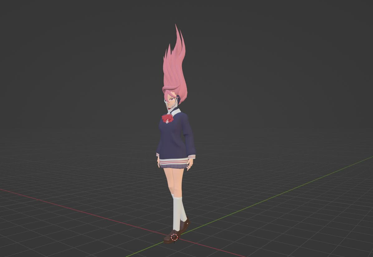 Aira Acrobatic Silky Powers - Dandadan 3D Model by Summerforce