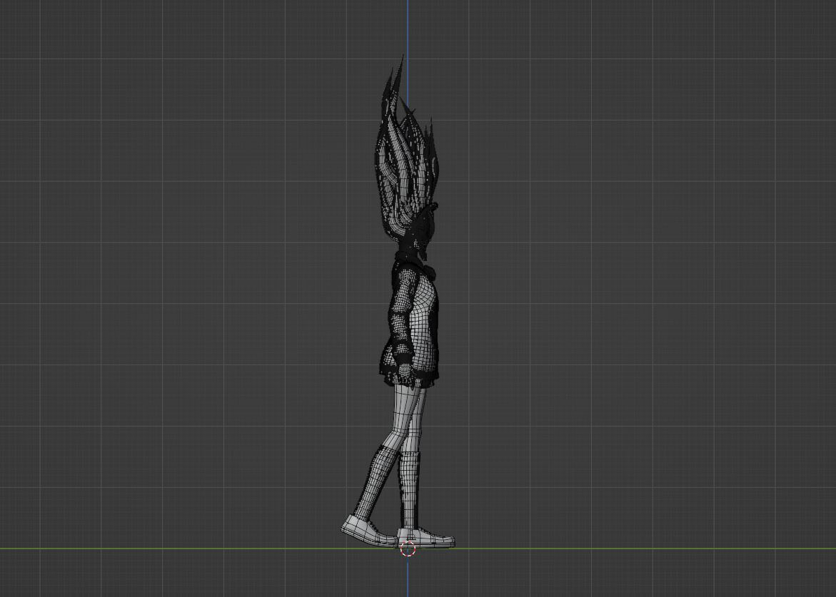 Aira Acrobatic Silky Powers - Dandadan 3D Model by Summerforce