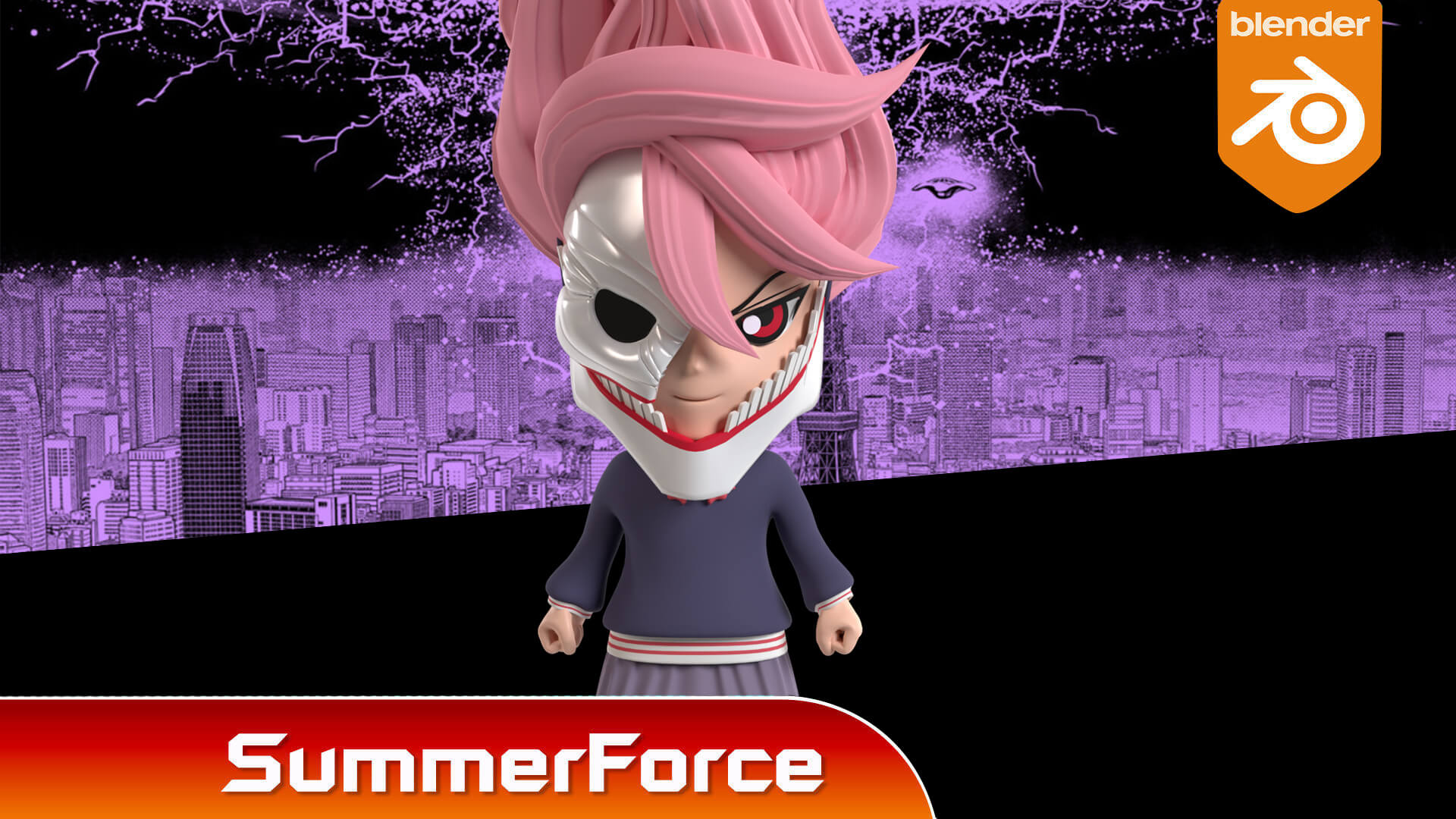 Aira Acrobatic Silky SD - Dandadan 3D Model by Summerforce