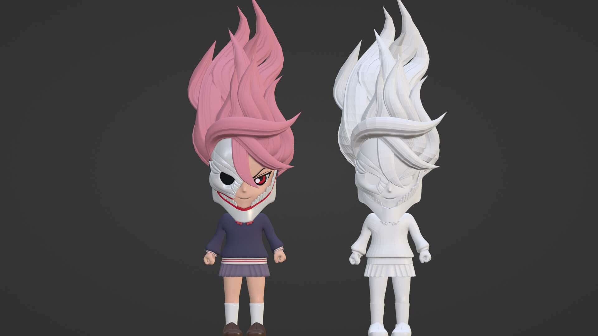 Aira Acrobatic Silky SD - Dandadan 3D Model by Summerforce