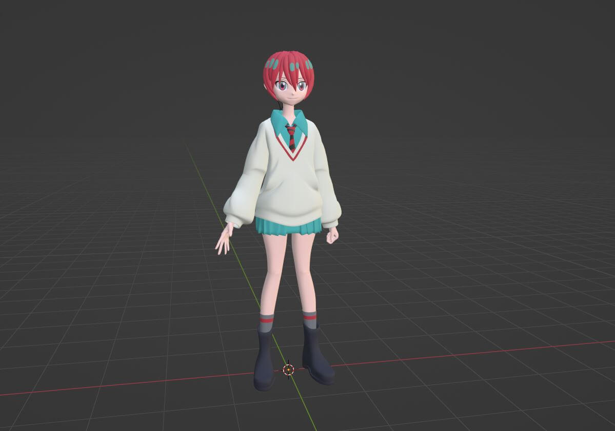 Amate Yuzuriha - Gundam Gquuuuuux 3D Model by Summerforce