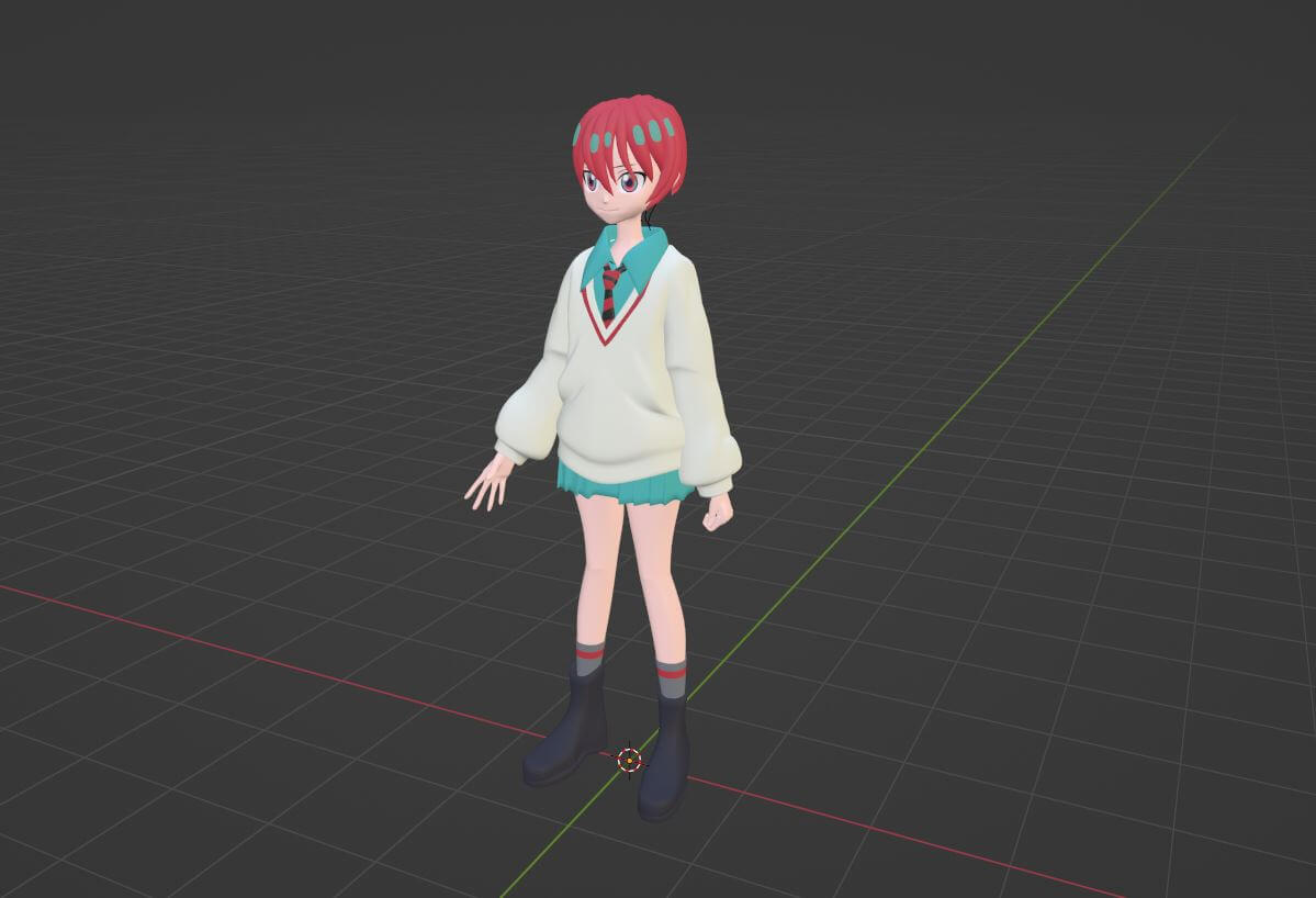 Amate Yuzuriha - Gundam Gquuuuuux 3D Model by Summerforce
