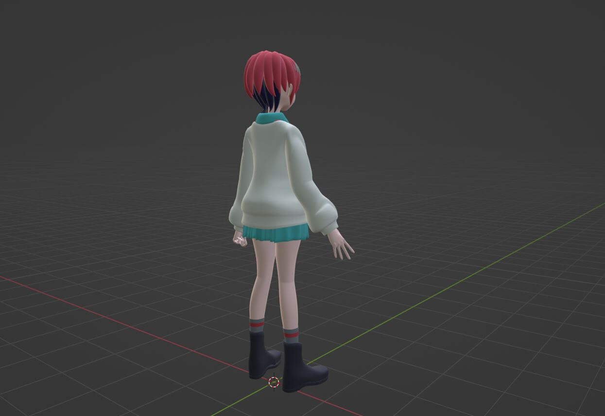 Amate Yuzuriha - Gundam Gquuuuuux 3D Model by Summerforce