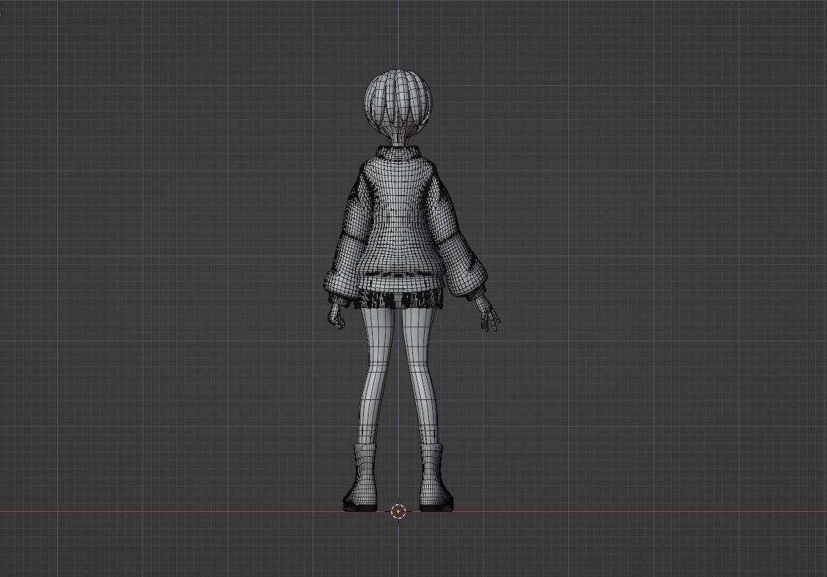 Amate Yuzuriha - Gundam Gquuuuuux 3D Model by Summerforce