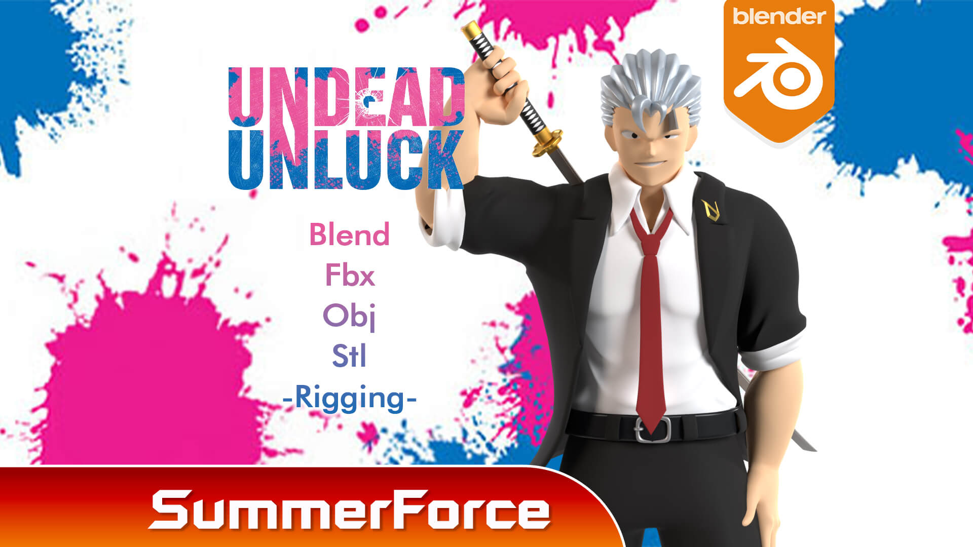 Andy - Undead Unluck 3D Model by Summerforce