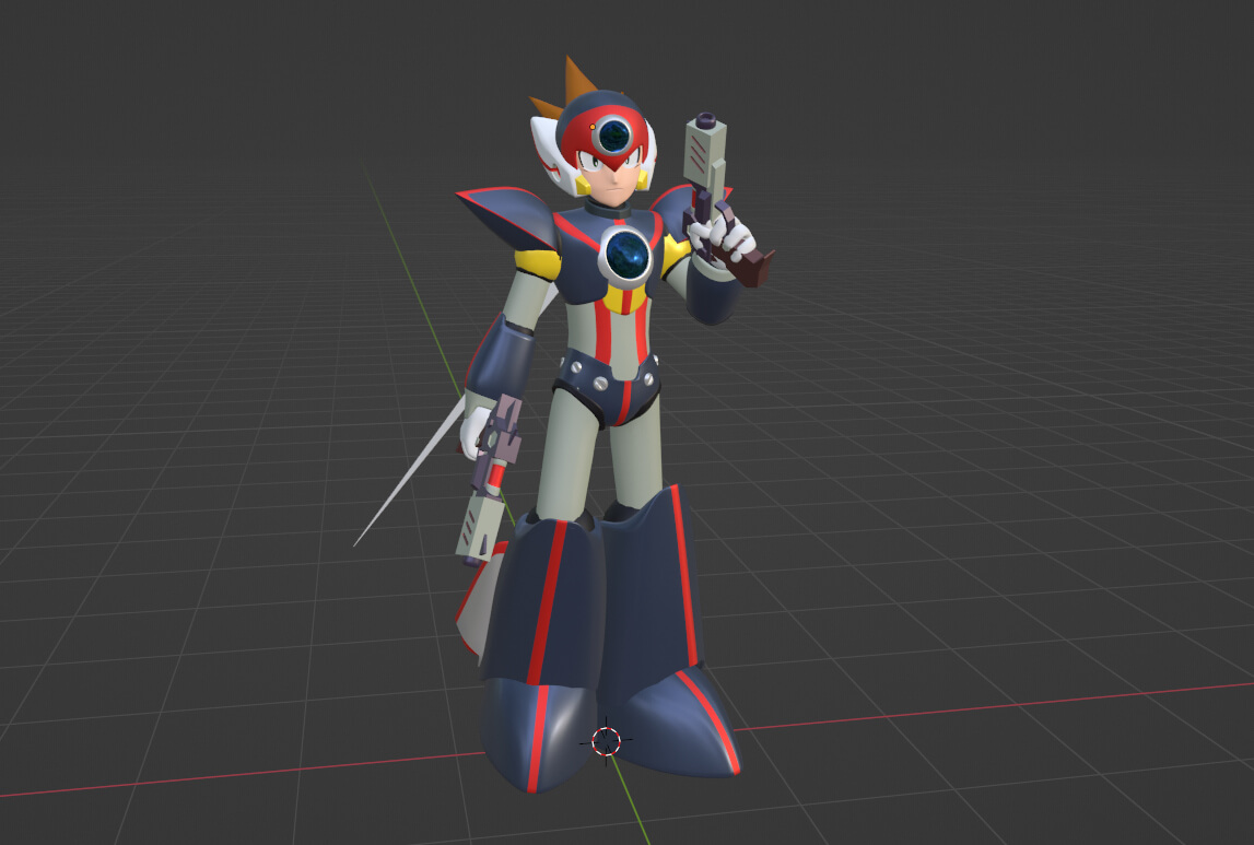 AXL - MegaMan X7 3D Model by Summerforce