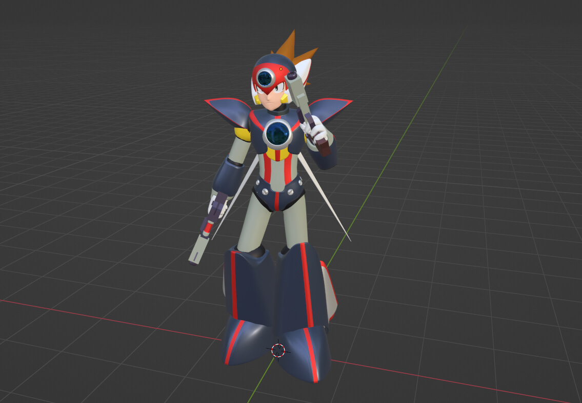 AXL - MegaMan X7 3D Model by Summerforce