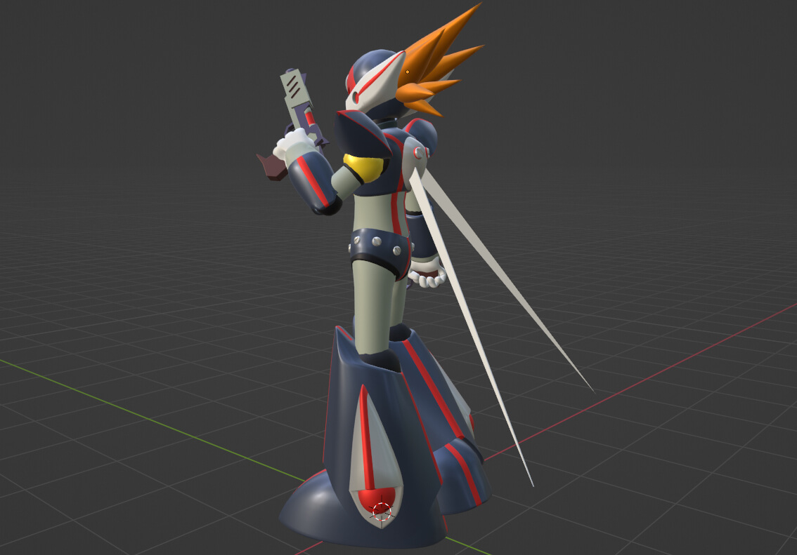 AXL - MegaMan X7 3D Model by Summerforce