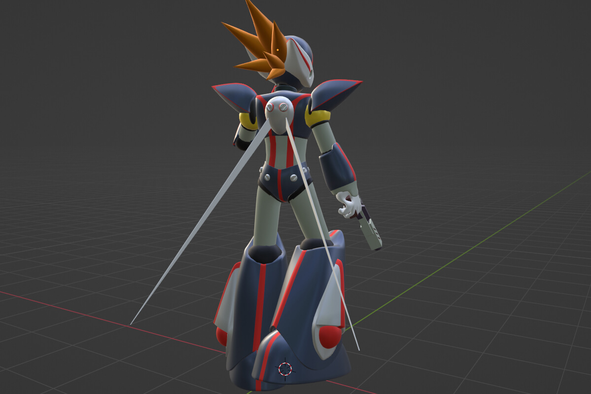AXL - MegaMan X7 3D Model by Summerforce