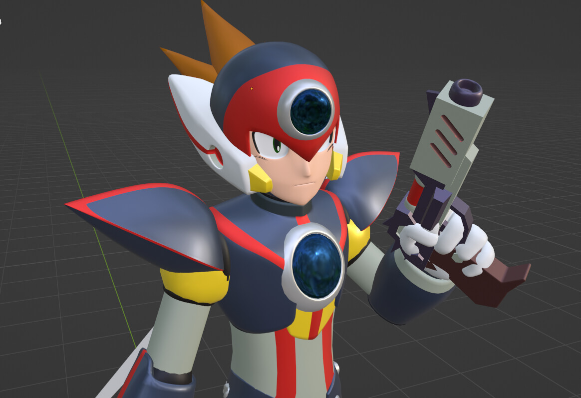 AXL - MegaMan X7 3D Model by Summerforce
