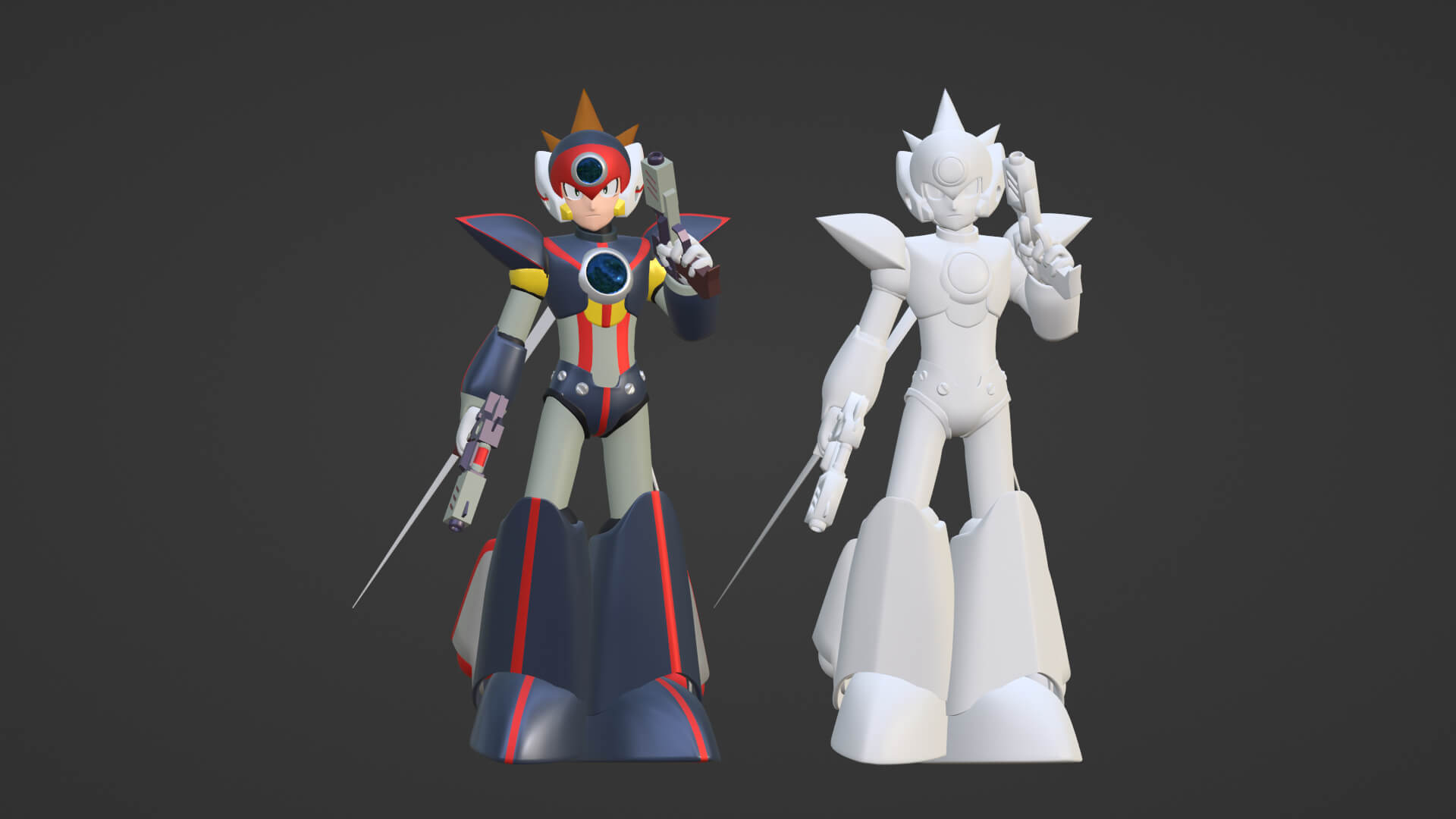 AXL - MegaMan X7 3D Model by Summerforce
