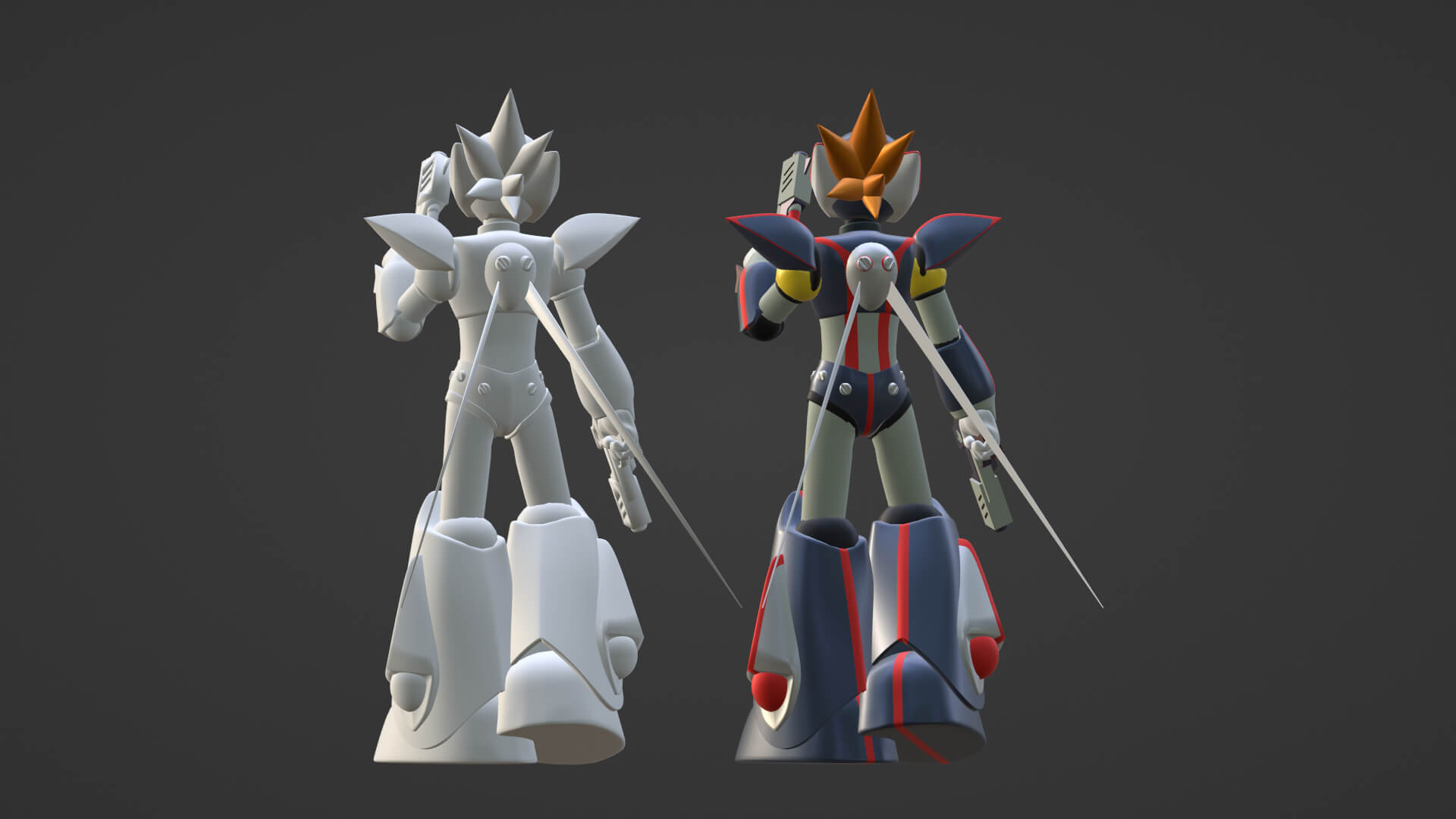 AXL - MegaMan X7 3D Model by Summerforce