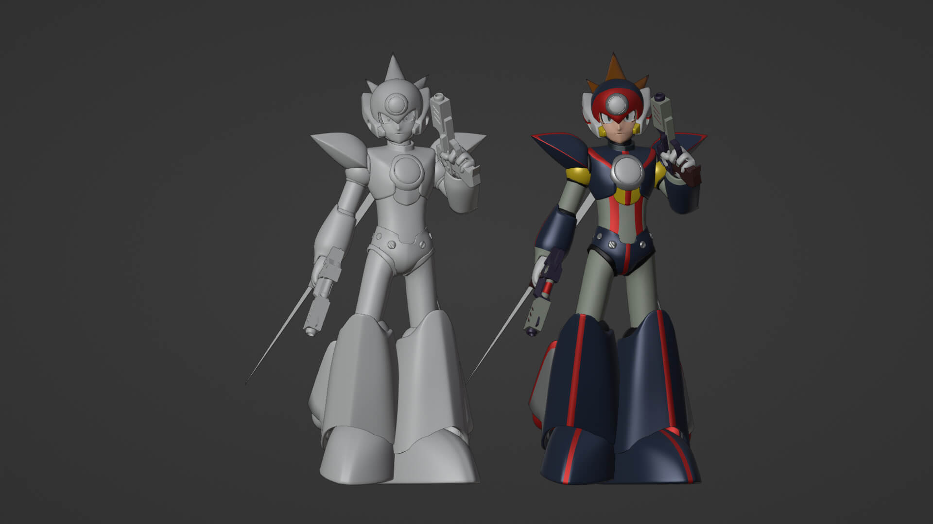 AXL - MegaMan X7 3D Model by Summerforce
