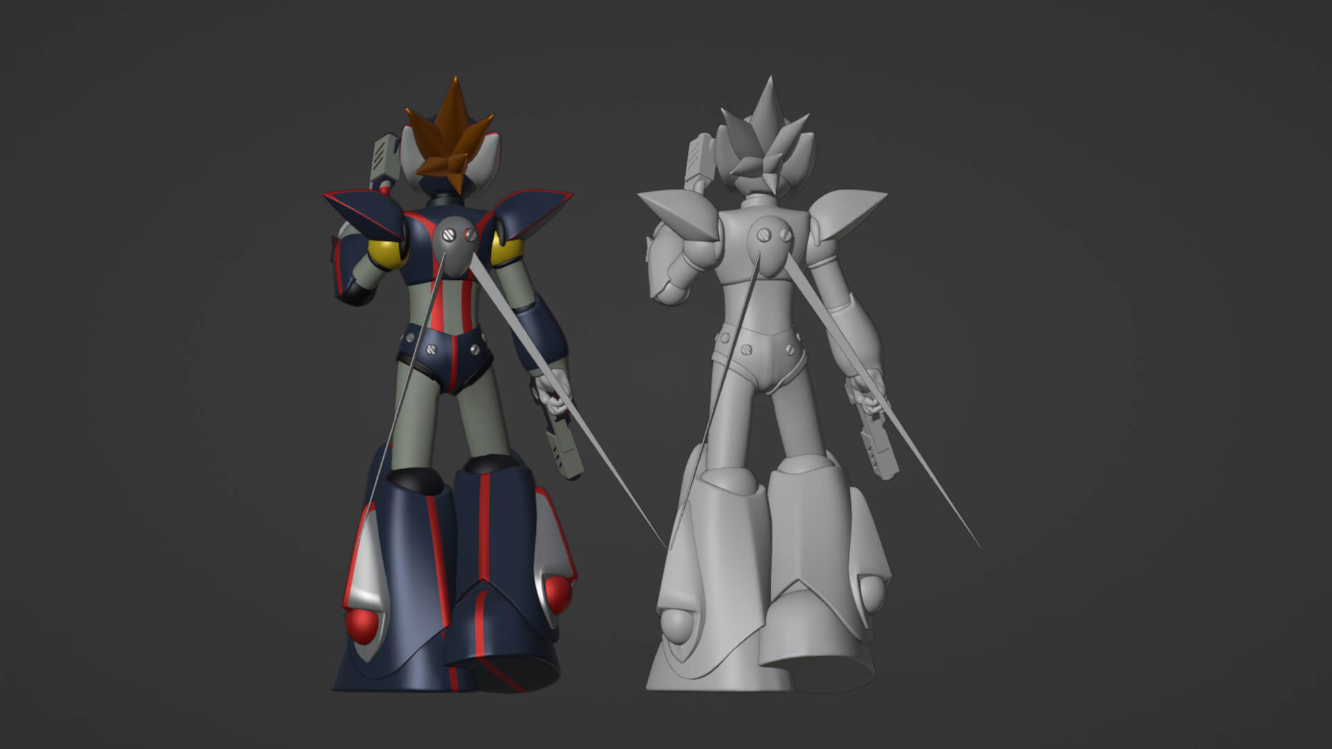 AXL - MegaMan X7 3D Model by Summerforce