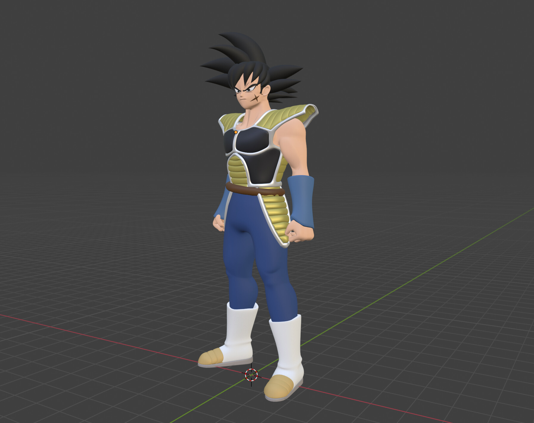 Bardock - Dragonball Super 3D Model by Summerforce