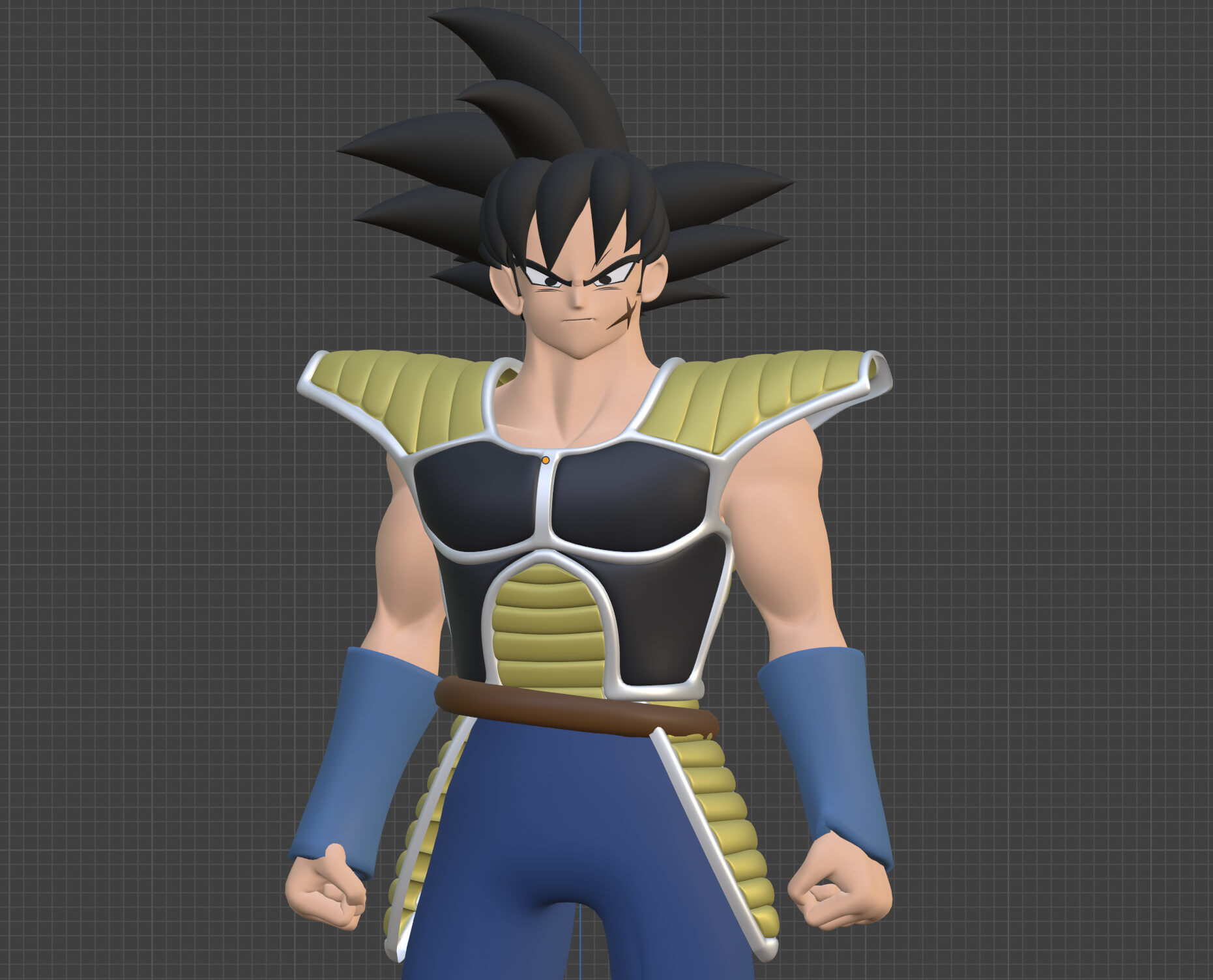 Bardock - Dragonball Super 3D Model by Summerforce