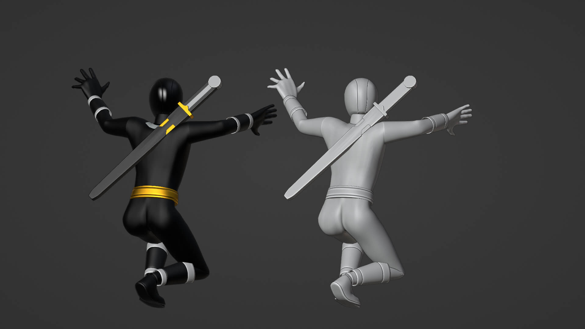 Black Aquitian Ranger - Mighty Morphin Alien Rangers 3D Model by ...