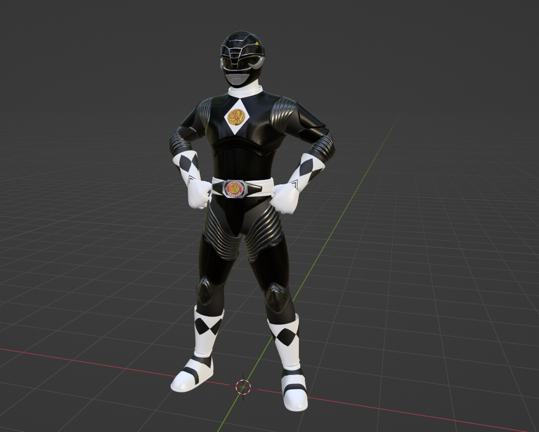 Black Ranger - Mighty Morphin Power Rangers The Movie 3D Model by ...