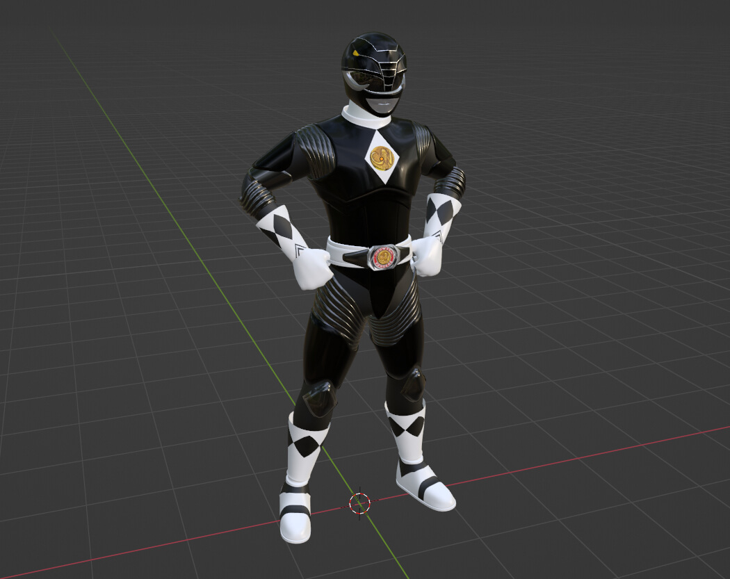 Black Ranger - Mighty Morphin Power Rangers The Movie 3D Model by ...