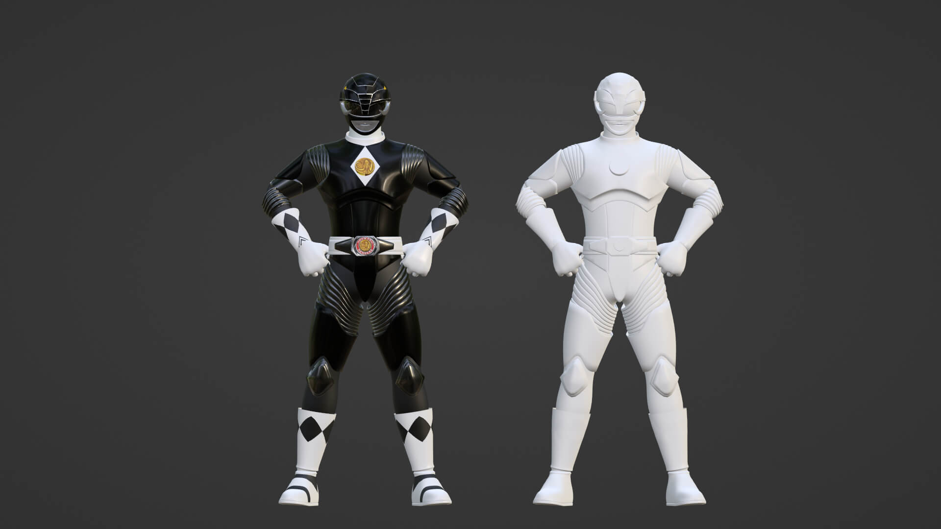 Black Ranger - Mighty Morphin Power Rangers The Movie 3D Model by ...