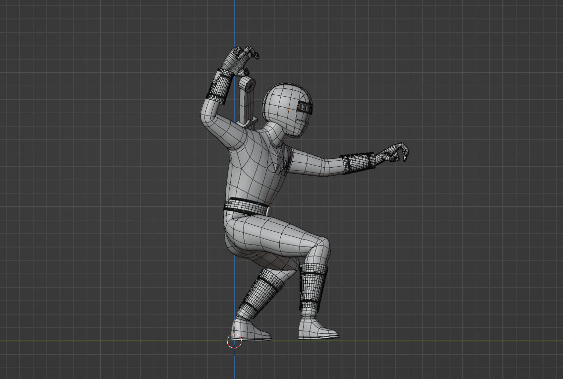 Blue Aquitian Ranger - Mighty Morphin Alien Rangers 3D Model by Summerforce