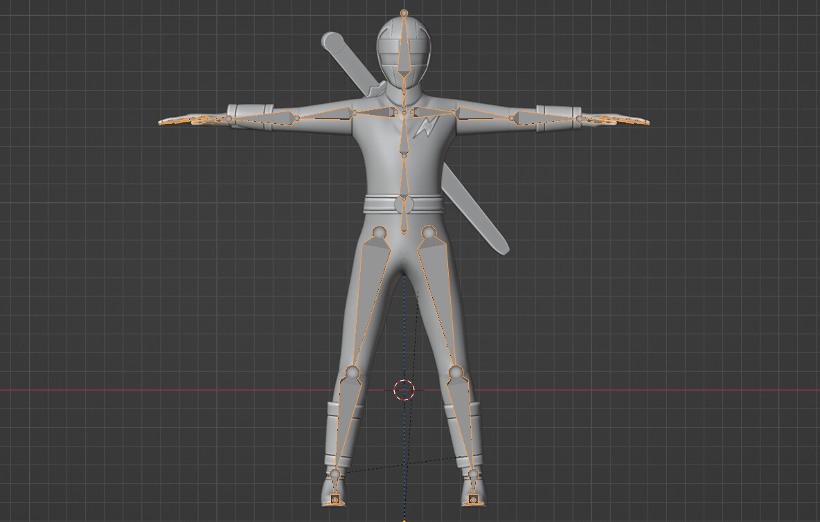 Blue Aquitian Ranger - Mighty Morphin Alien Rangers 3D Model by Summerforce